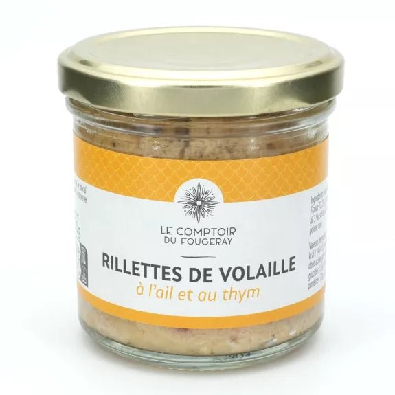 Poultry rillettes with garlic and thyme - Le Mottay Gourmand