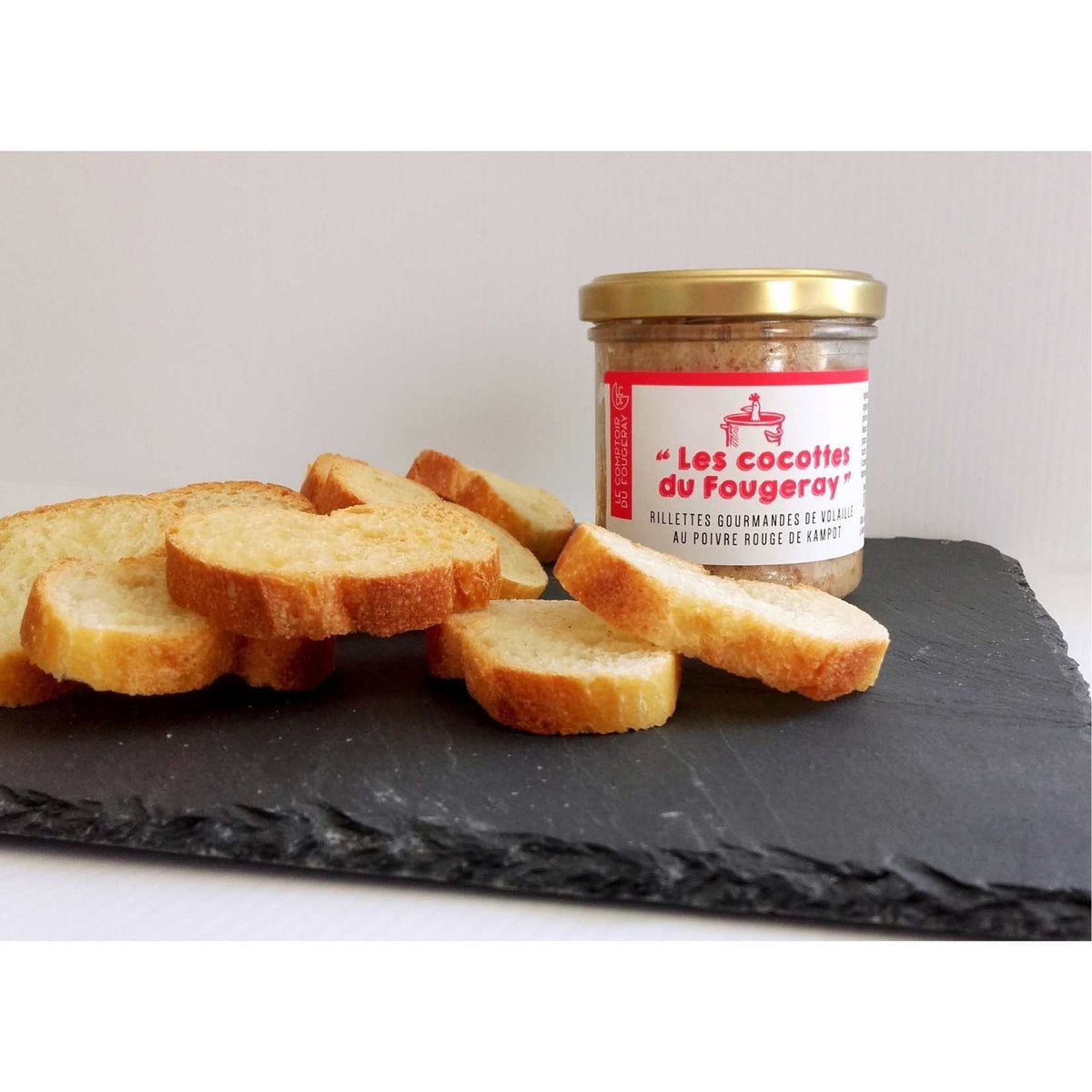 Poultry rillettes with red Kampôt pepper - Le Mottay Gourmand – Le Coin ...